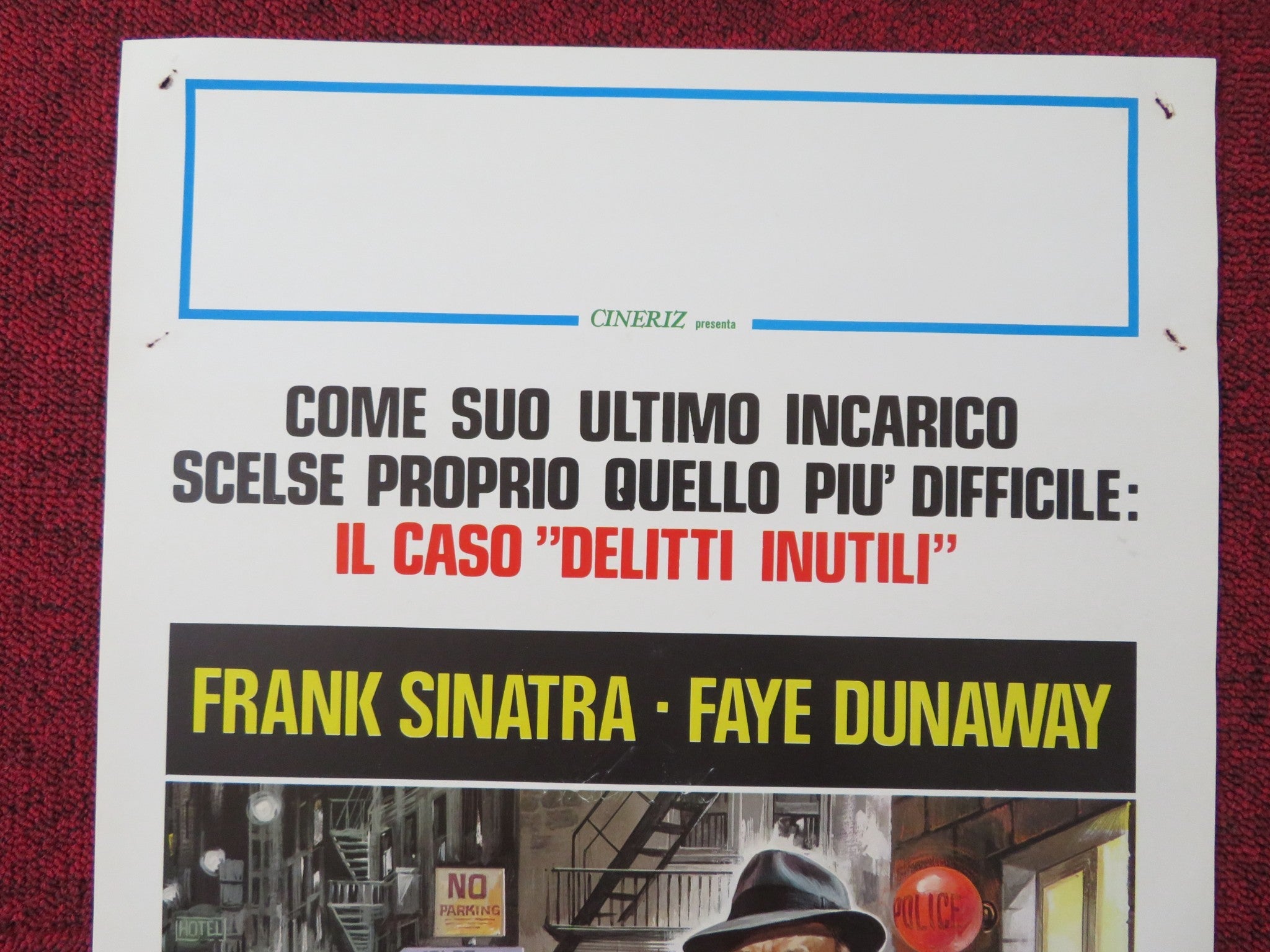 THE FIRST DEADLY SIN ITALIAN LOCANDINA POSTER FRANK SINATRA FAYE DUNAW ...