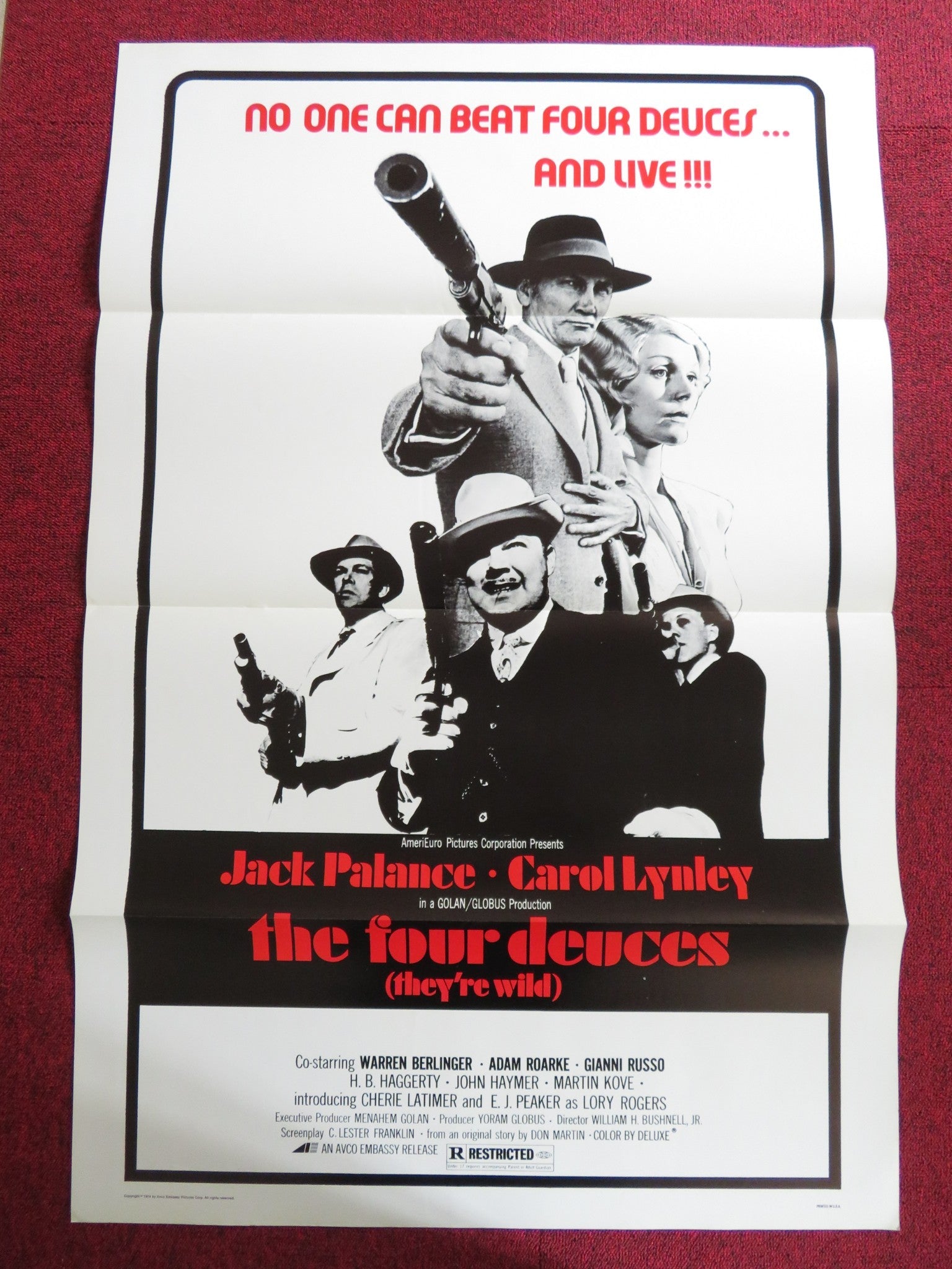 THE FOUR DEUCES US TRI FOLDED ONE SHEET ROLLED POSTER THE FOUR DEUCES ...