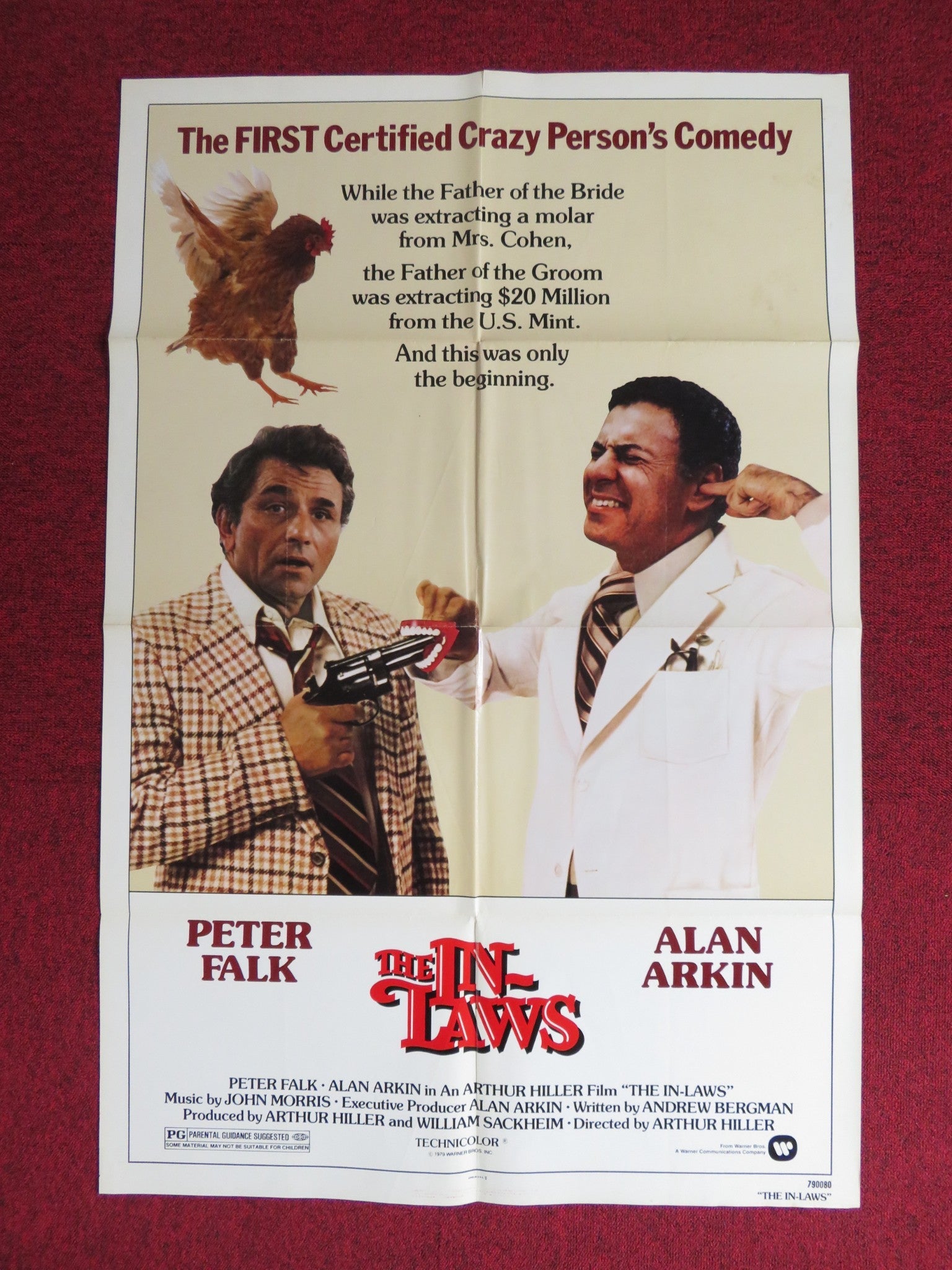 THE IN-LAWS FOLDED US ONE SHEET POSTER PETER FALK ALAN ARKIN 1979 ...