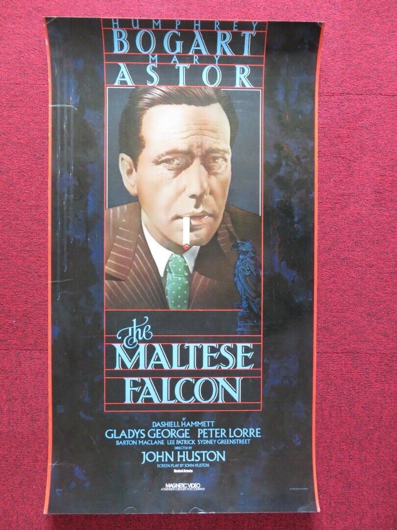 THE MALTESE FALCON U.S ROLLED VHS POSTER HUMPHREY BOGART MARY ASTOR ...