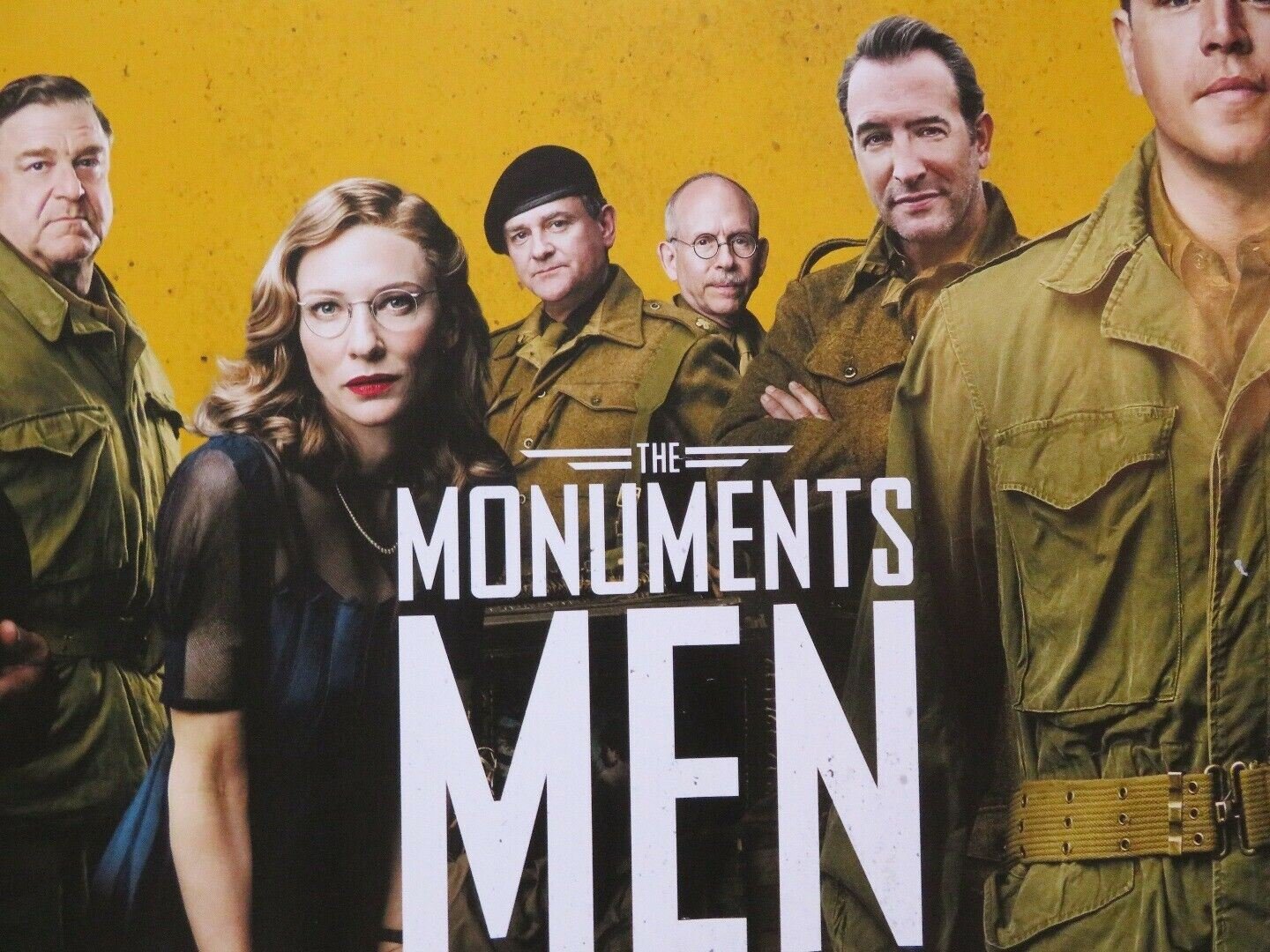 THE MONUMENTS MEN QUAD (30"x 40") ROLLED POSTER GEORGE CLOONEY MATT DA ...
