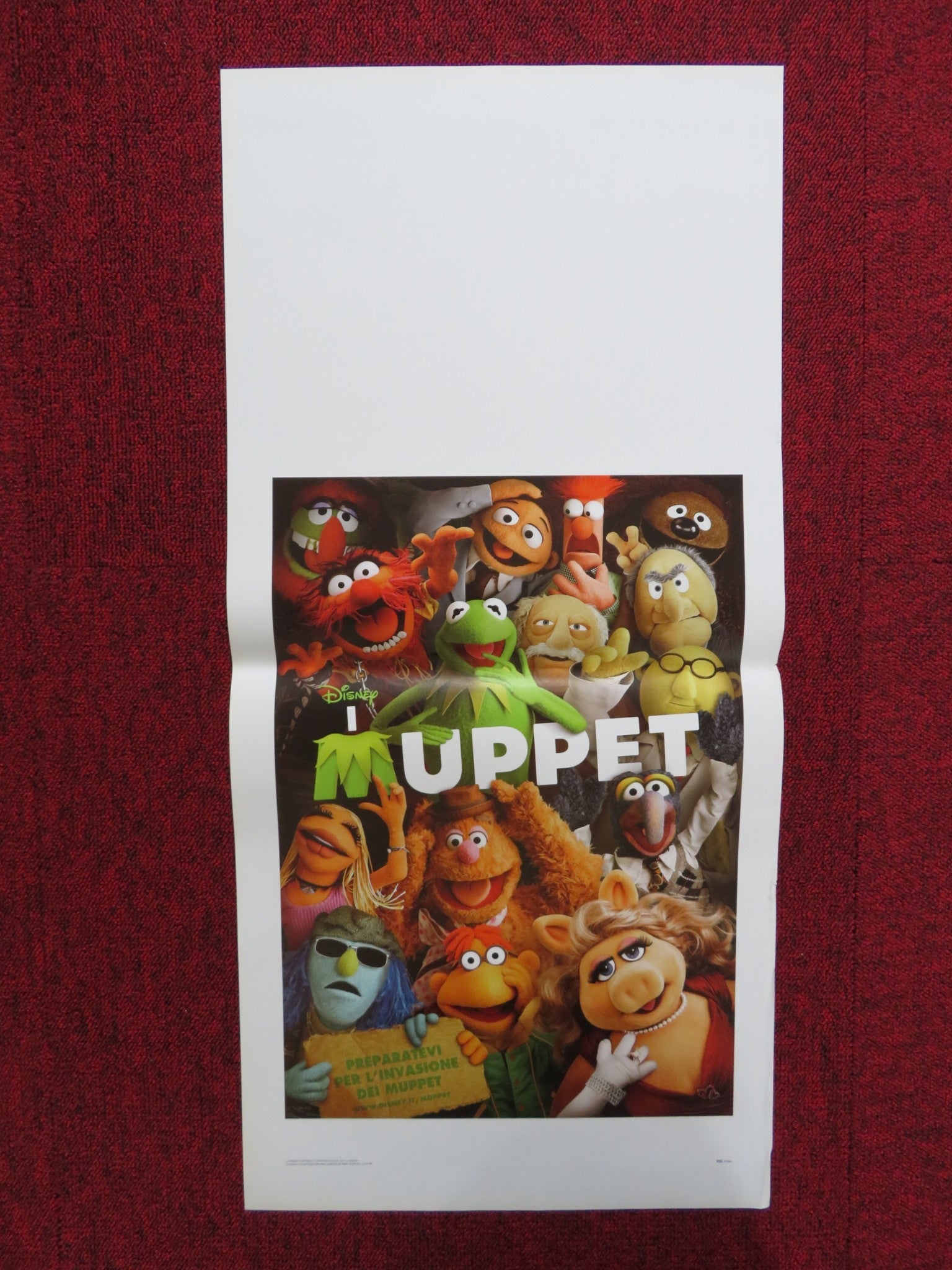 THE MUPPETS ITALIAN LOCANDINA POSTER DISNEY JASON SEGAL AMY ADAMS 2011 ...