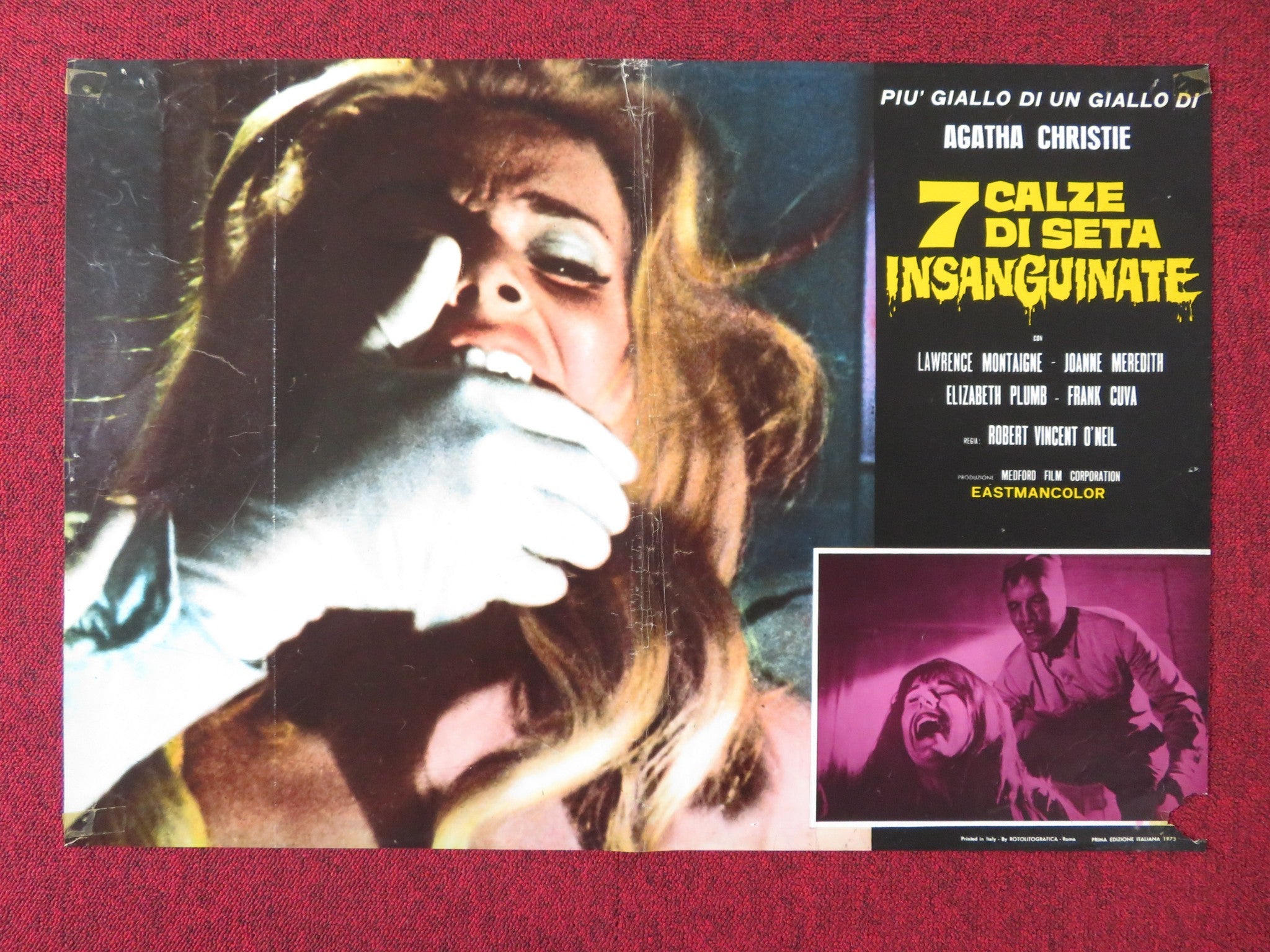 THE PSYCHO LOVER - E ITALIAN FOTOBUSTA POSTER LAWRENCE MONTAIGNE 1973 ...