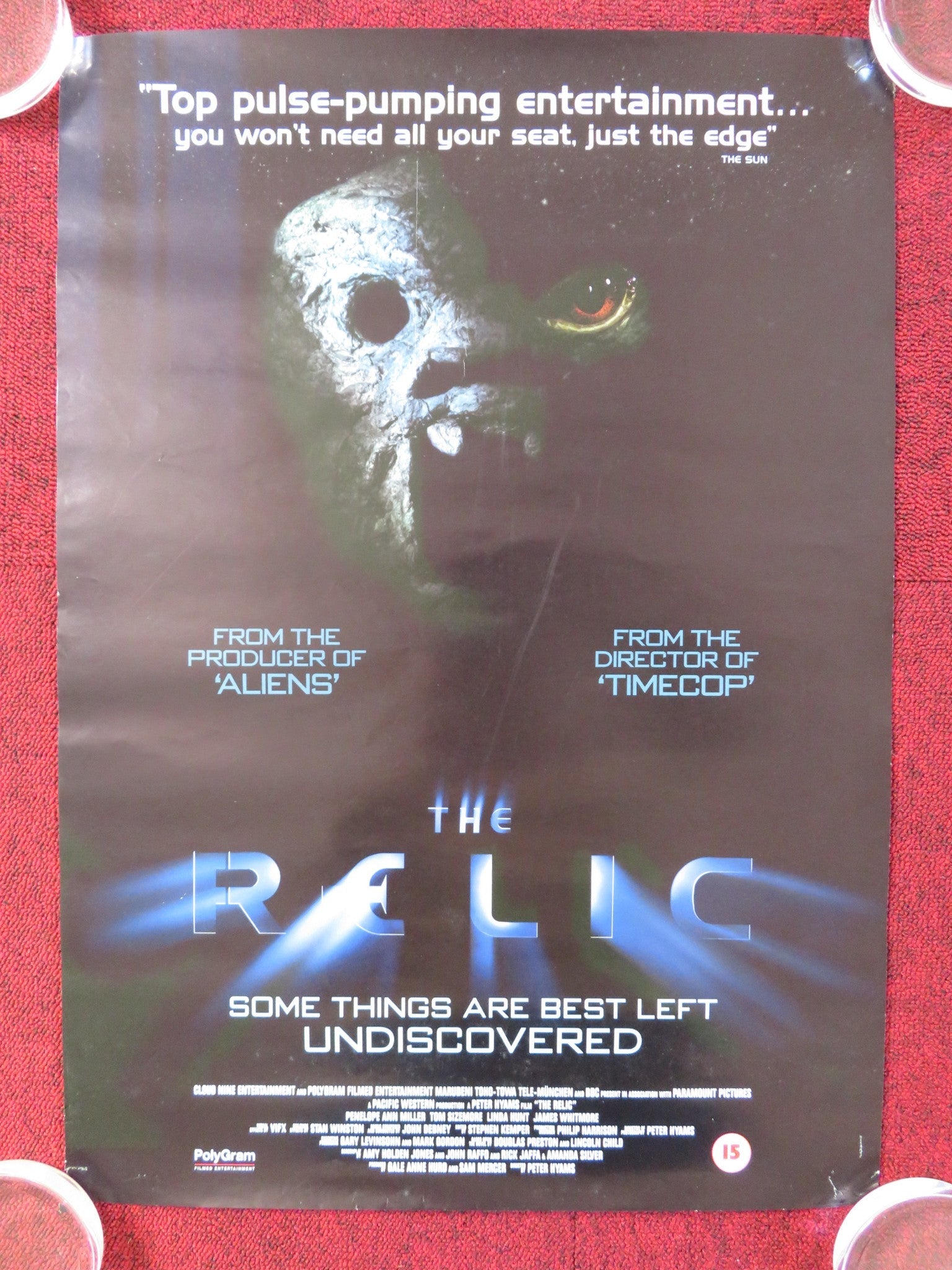 THE RELIC VHS VIDEO POSTER PENELOPE ANN MILLER TOM SIZEMORE 1997 ...
