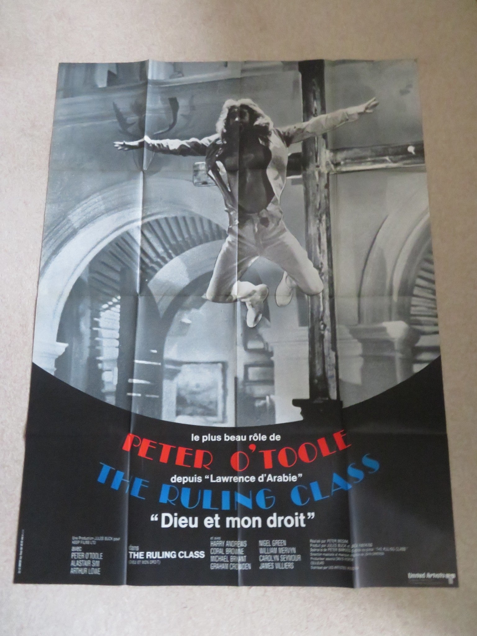 THE RULING CLASS FRENCH GRANDE POSTER PETER O'TOOLE HUGH OWENS 1972 ...