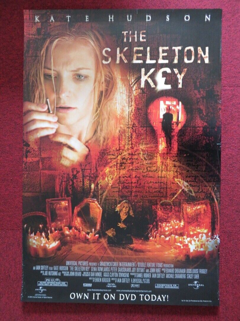 THE SKELETON KEY DVD US ONE SHEET POSTER ROLLED KATE HUDSON JOHN HURT ...