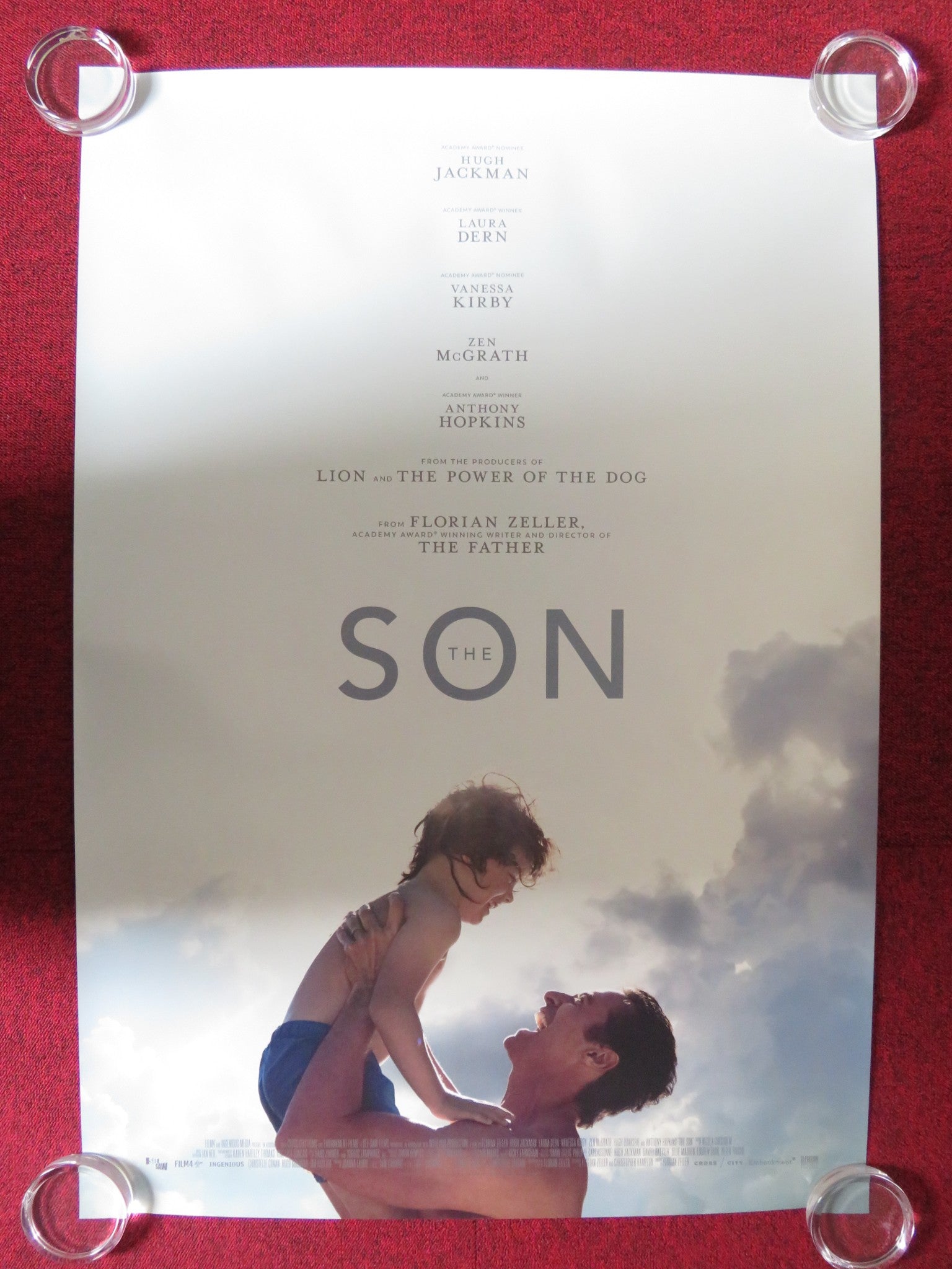 THE SON US ONE SHEET ROLLED POSTER HUGH JACKMAN ANTHONY HOPKINSS 2022 ...
