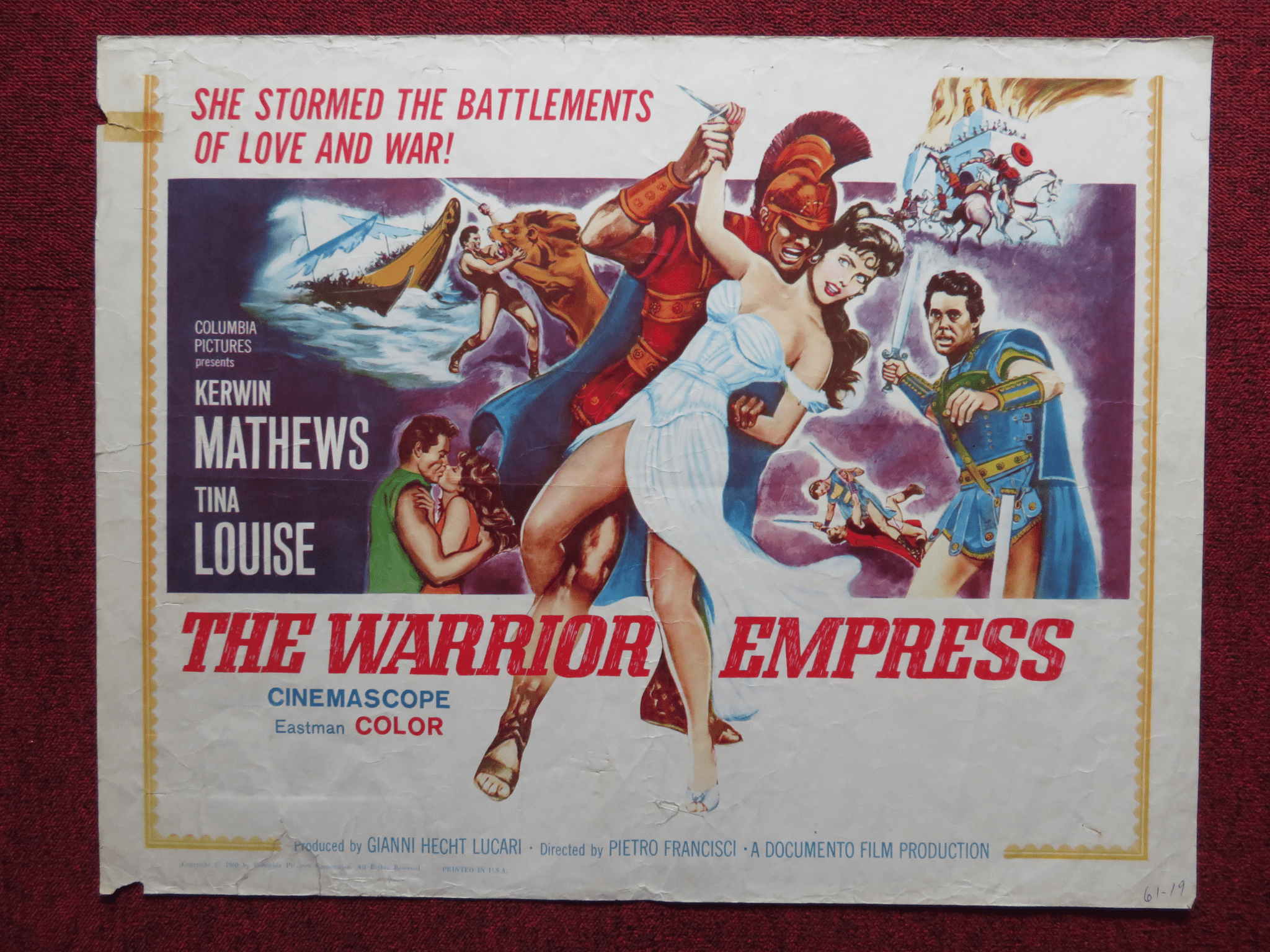 THE WARRIOR EMPRESS US HALF SHEET (22"x 28") POSTER KERWIN MATTHEWS 19 ...