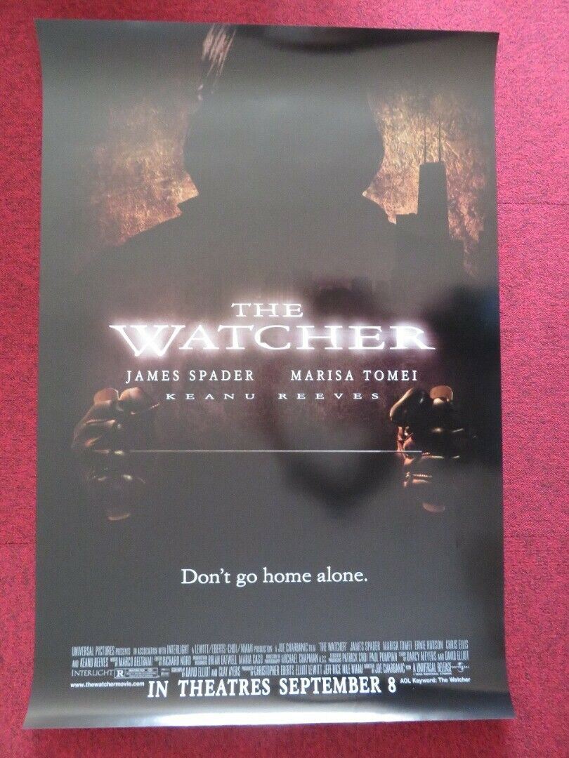 THE WATCHER US ONE SHEET ROLLED POSTER KEANU REEVES JAMES SPADER 2000 ...