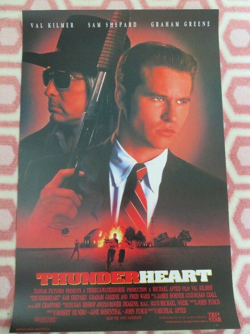 THUNDERHEART BELGIUM (19.5"x 13") POSTER VAL KILMER SAM SHEPARD GRAHAM ...