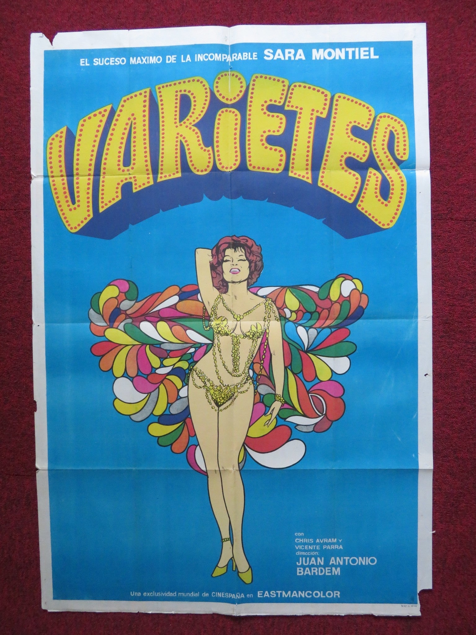 VARIETES ARGENTINIAN POSTER SARA MONTIEL VICENTE PARRA 1971 ...