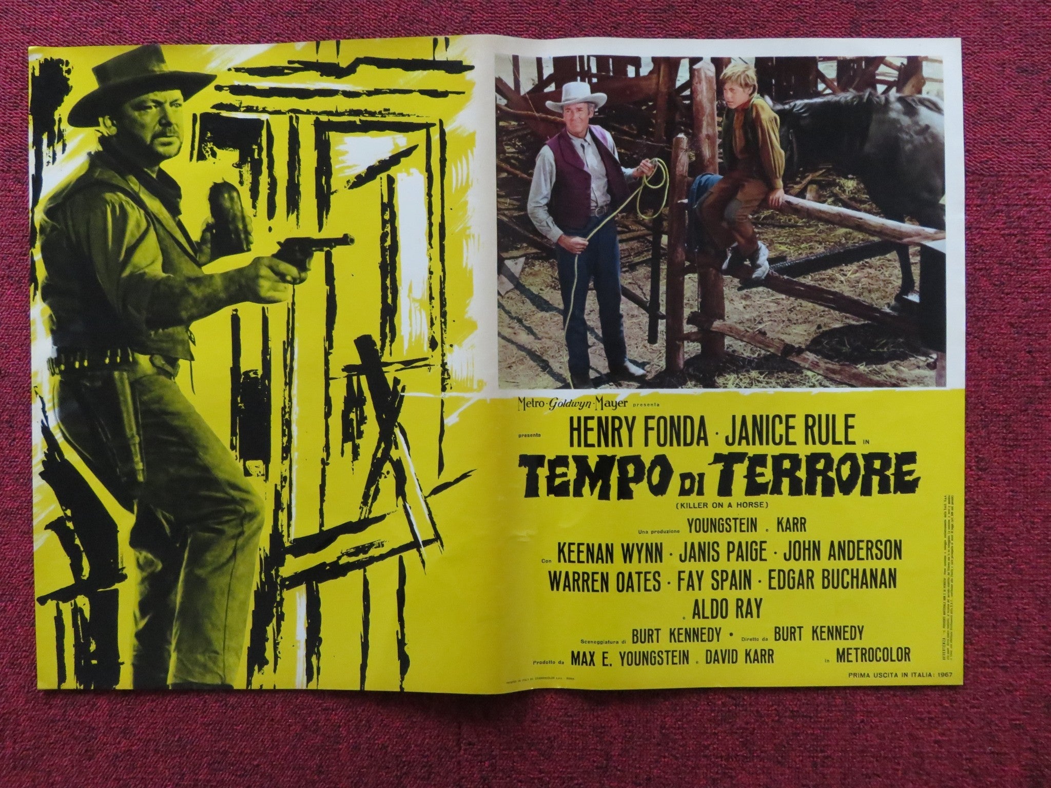 WELCOME TO HARD TIMES - A ITALIAN FOTOBUSTA POSTER HENRY FONDA JANICE ...