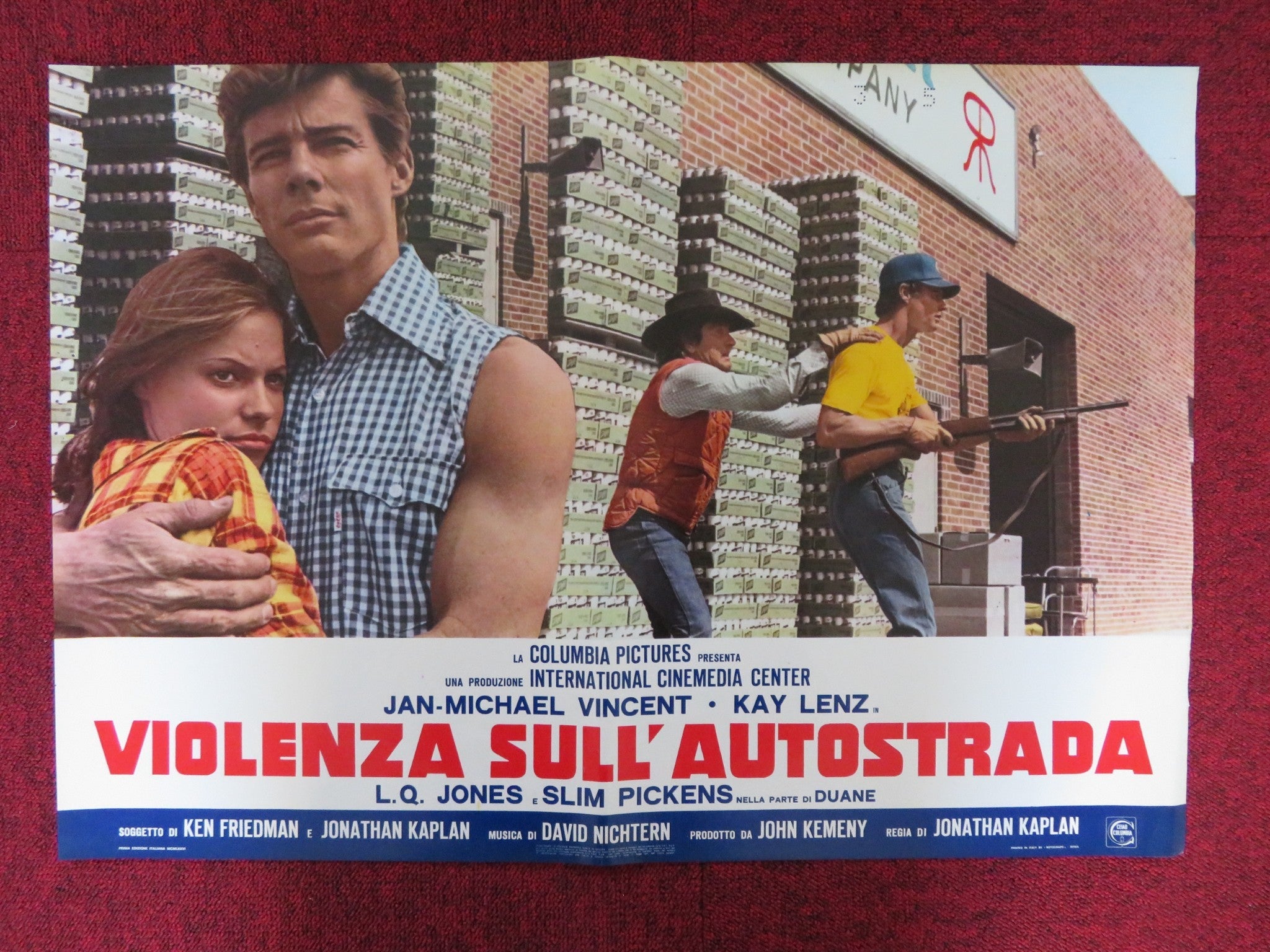 WHITE LINE FEVER - H ITALIAN FOTOBUSTA POSTER JAN-MICHAEL VINCENT KAY ...