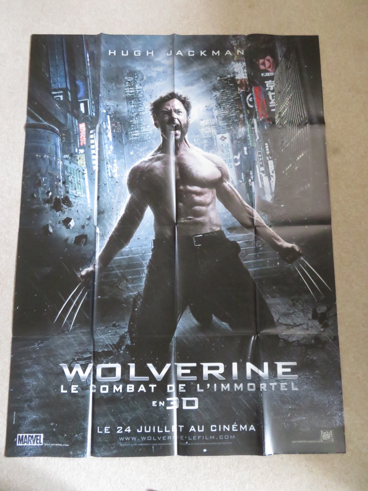 WOLVERINE - A FRENCH GRANDE POSTER HUGH JACKMAN TAO OKAMOTO 2013 ...