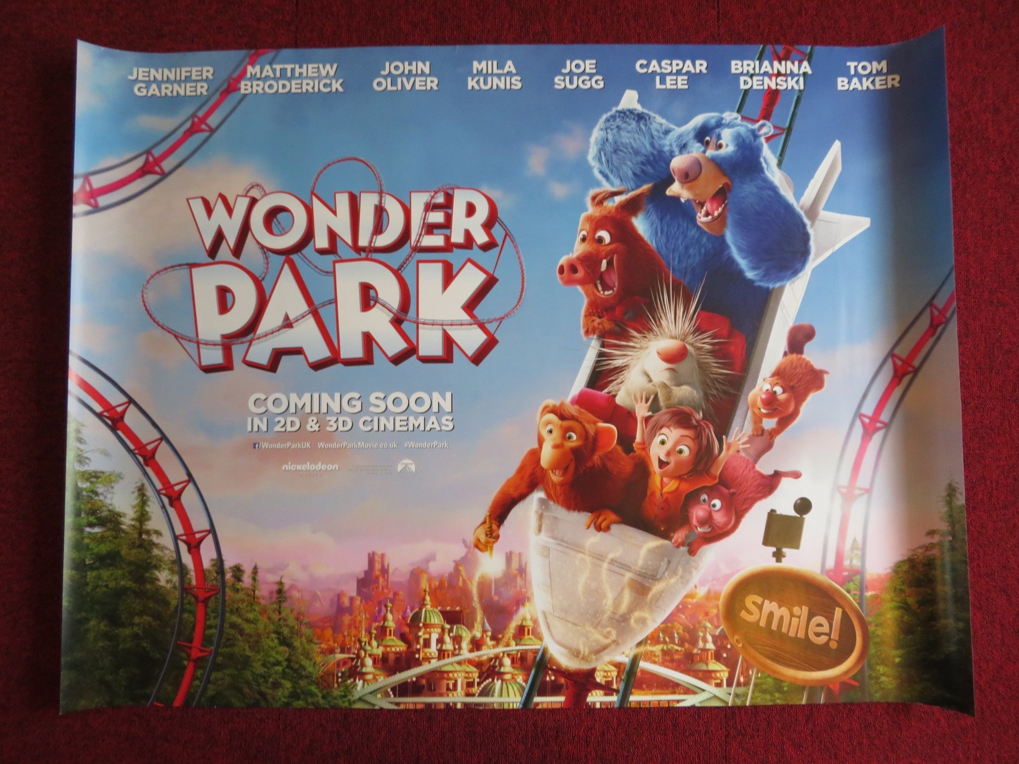 WONDER PARK UK QUAD (30"x 40") ROLLED POSTER MILA KUNIS MATTHEW BRODER ...